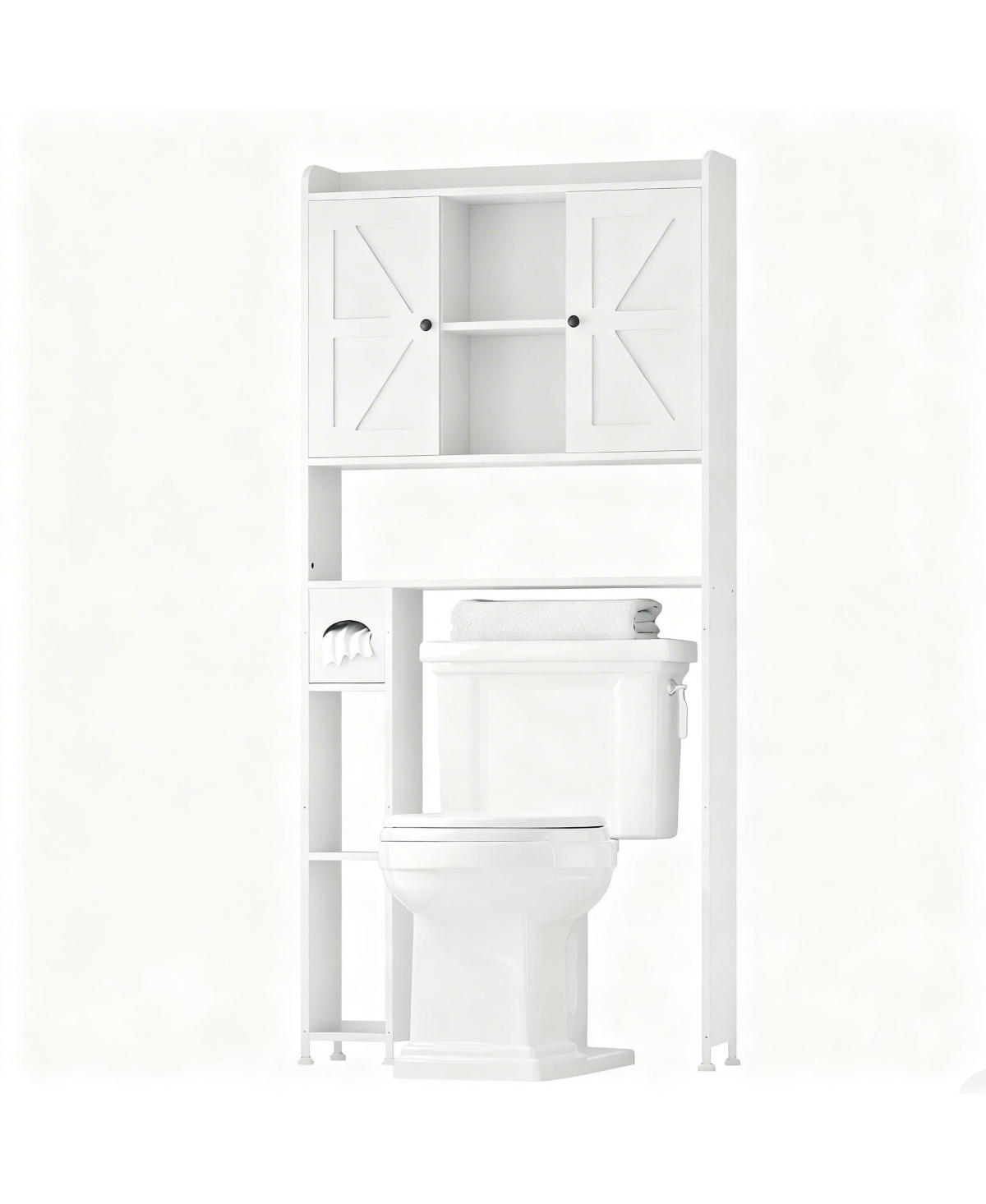 Click here for Yigii Metal Frame Over Toilet Cabinet with 7 Shelv... prices