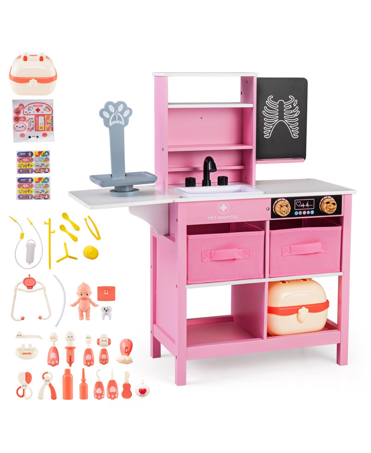 Click here for Slickblue Wooden Doctor Office Playset Medical Cen... prices