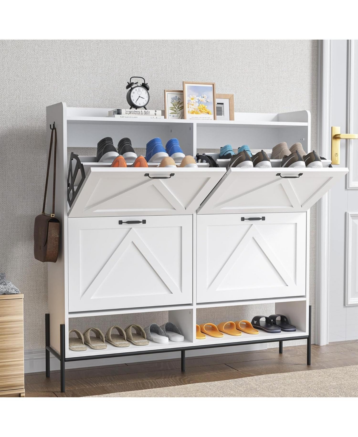 Click here for gaomon Large Shoe Cabinet Freestanding Hidden Shoe... prices