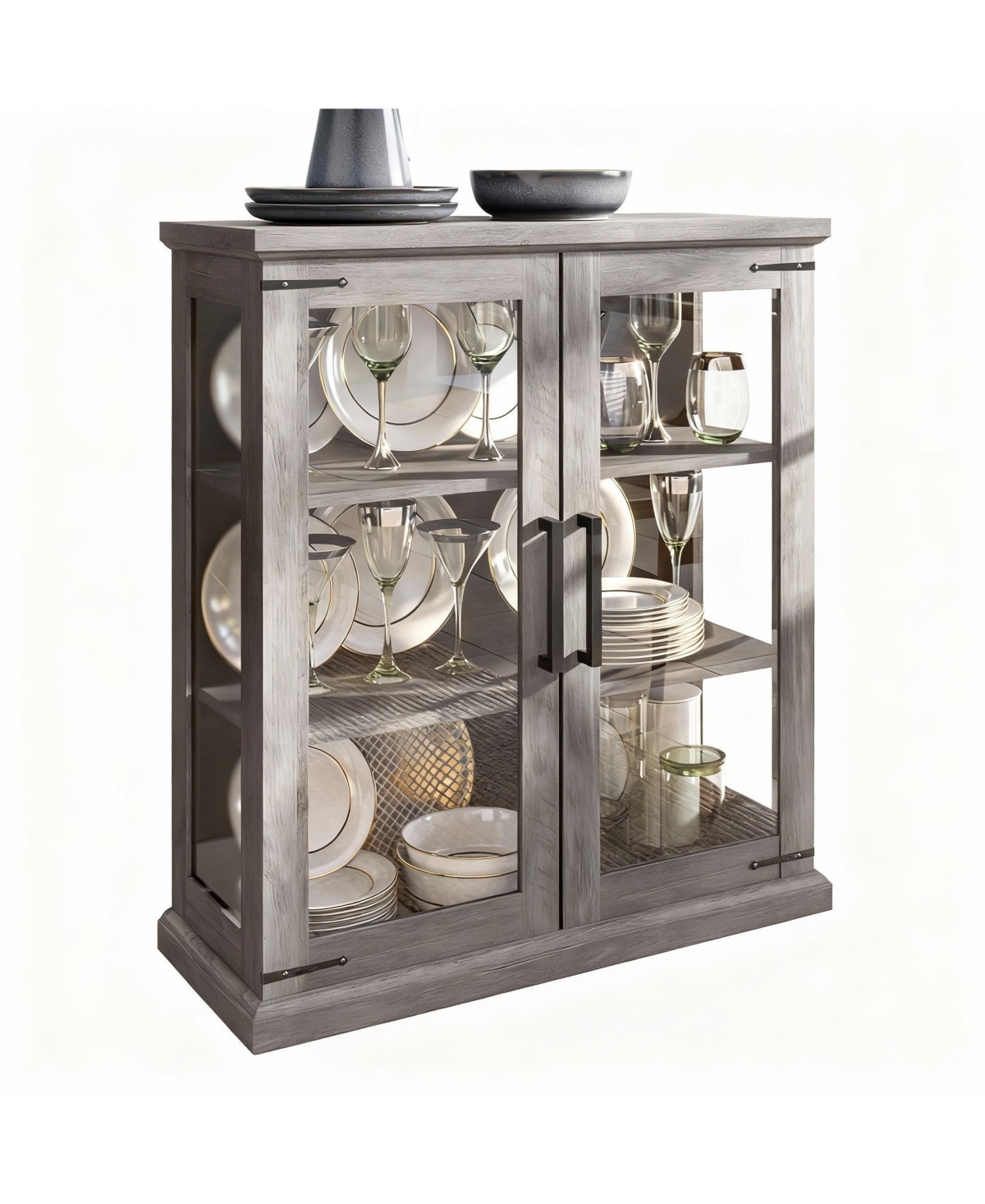 Click here for Yigii Elegant Multi Use Cabinet with Glass Doors f... prices