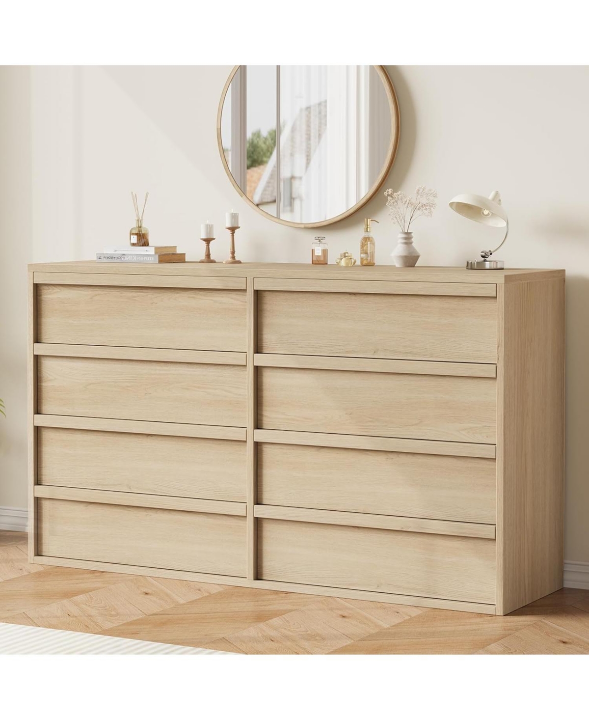 Click here for gaomon 8 Drawer Dresser  54" Wide Double Ches... prices