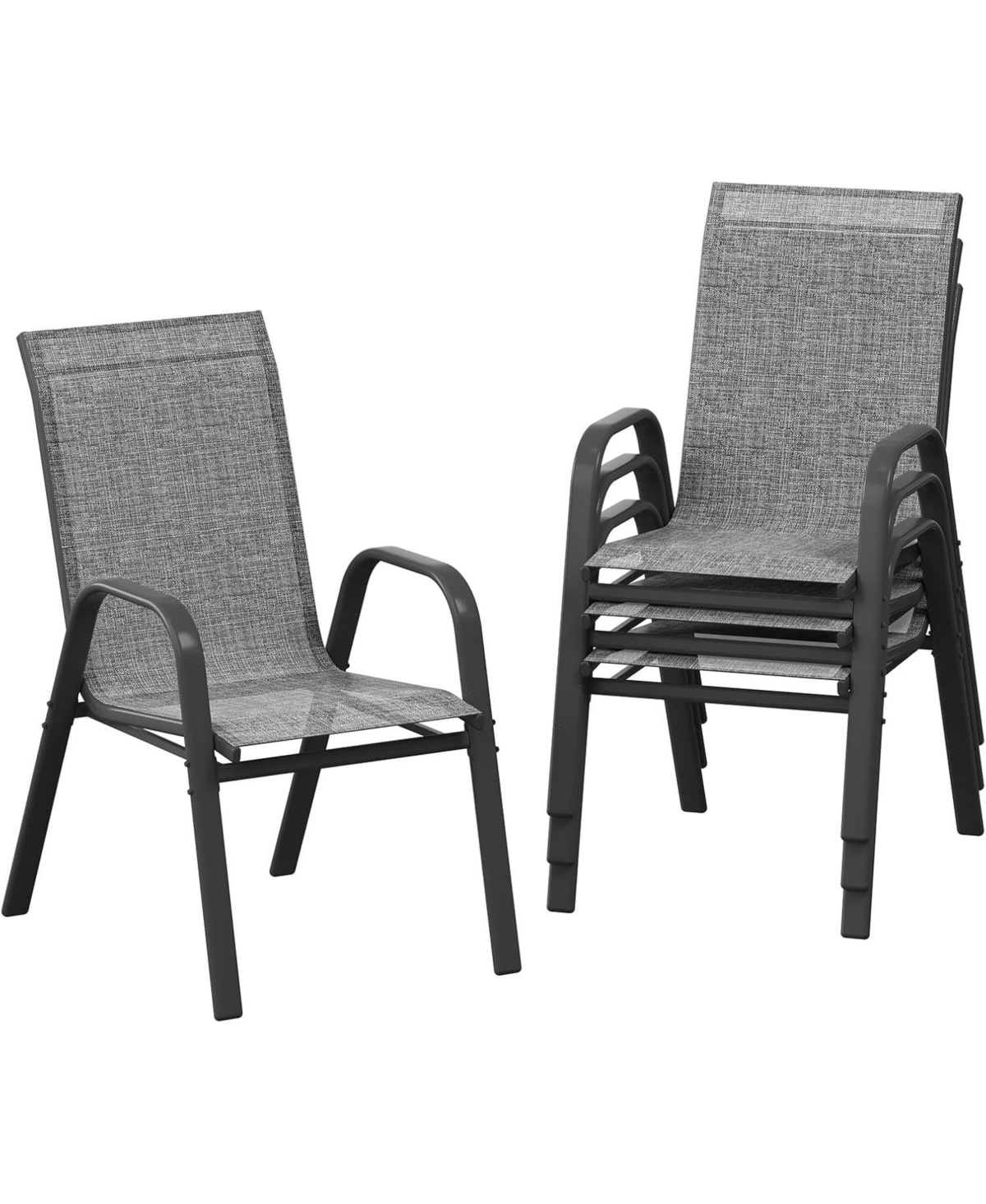 Click here for gaomon Patio Chairs Set of 4  Outdoor Stackable  T... prices