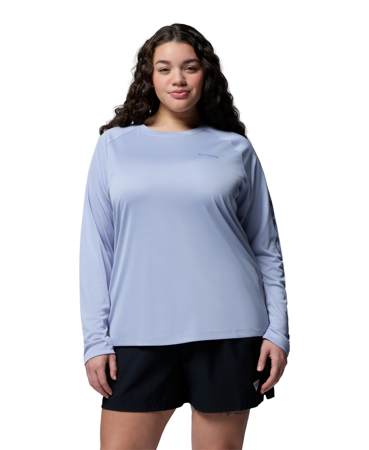 Click here for Columbia Plus Size Pfg Tidal Tee Ii Omni-Shade T-S... prices