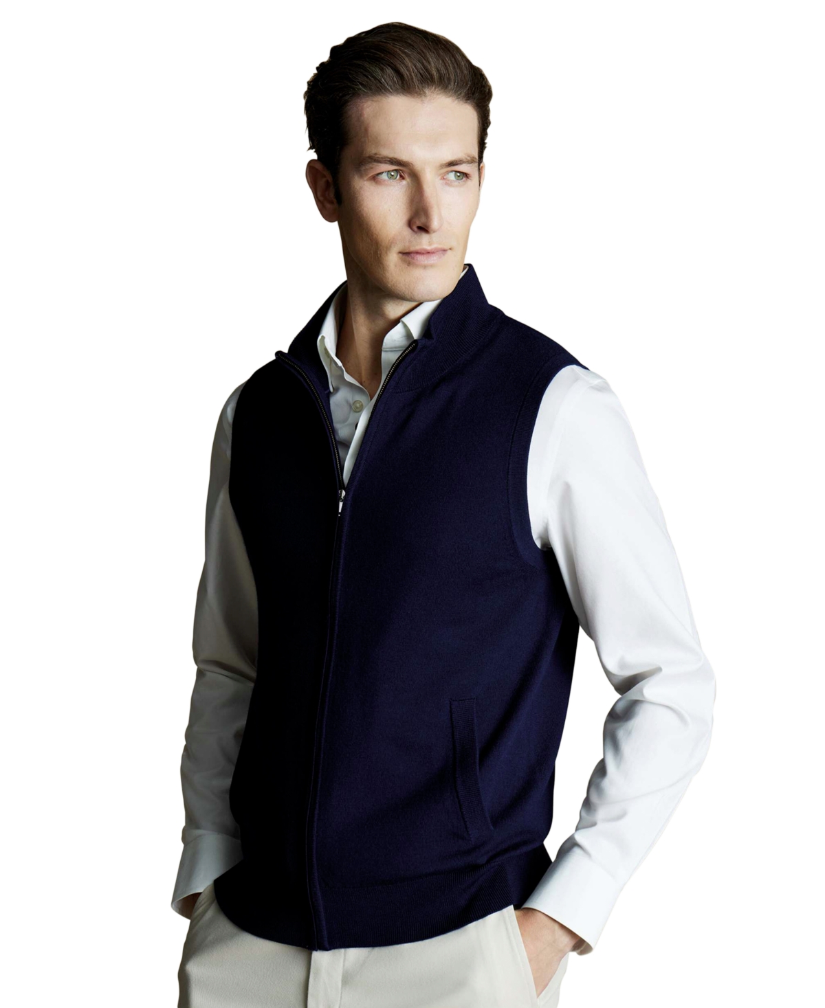 Click here for Charles Tyrwhitt Mens Regular-Fit Gilet Sweater -... prices
