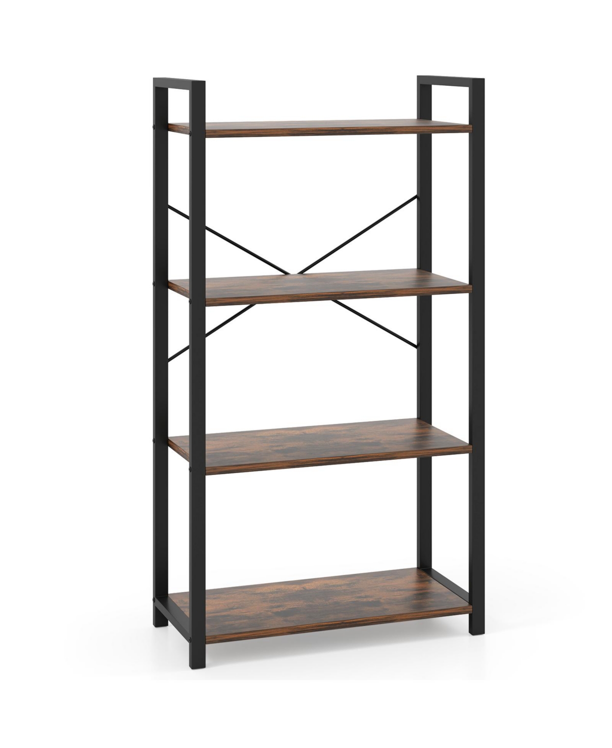 Click here for Sugift 4-Tier Bookshelf with Heavy Duty Metal Fram... prices
