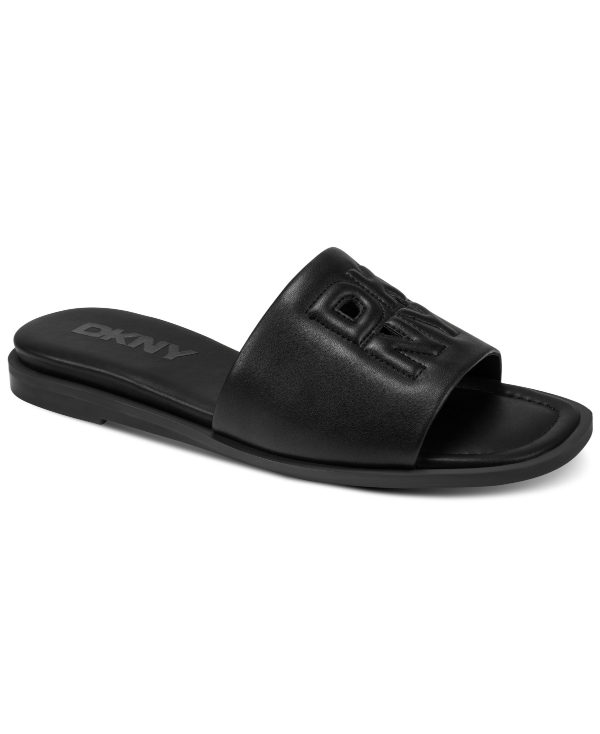Click here for Dkny Womens Chicago Slide Flat Sandals - Black prices