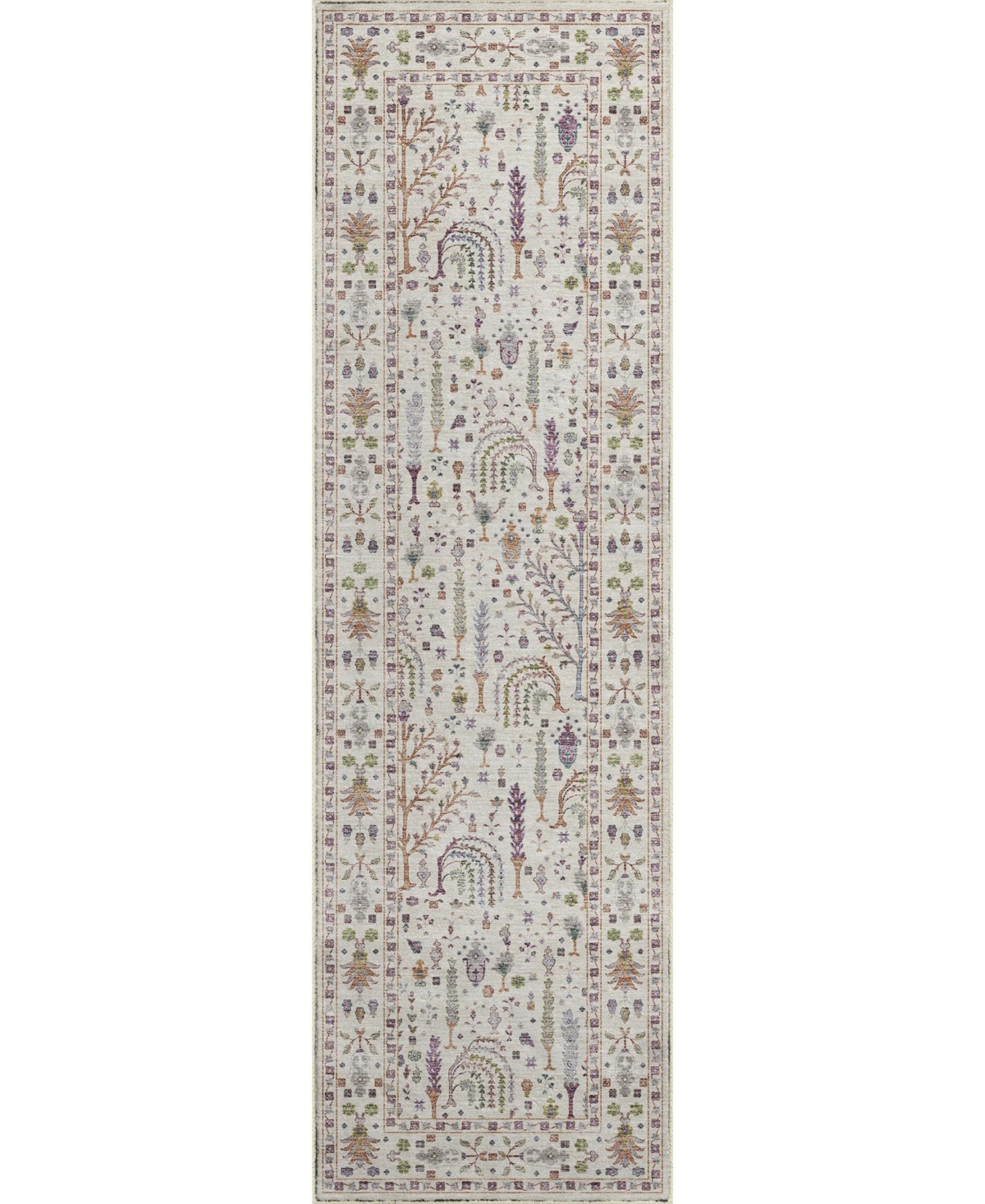 Dalyn Hatay Washable HY5 23x76 Runner Area Rug - Ivory