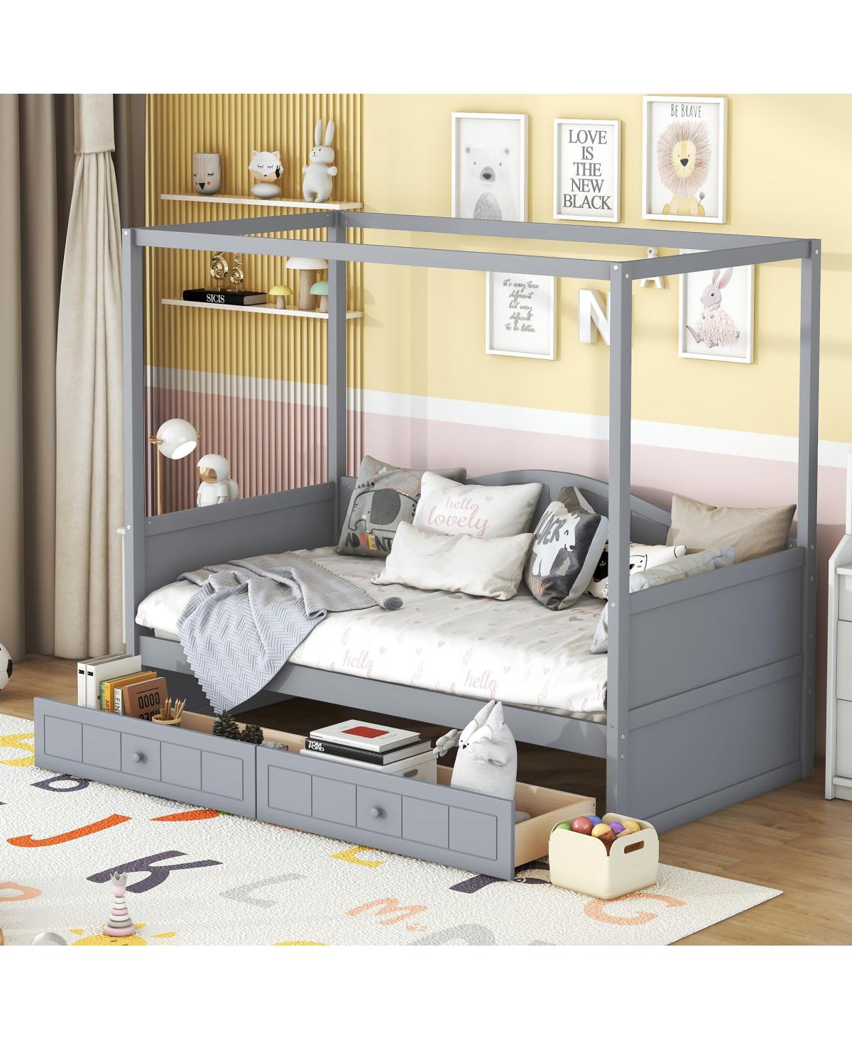 Click here for Streamdale Furniture Twin Size Canopy Day Bed with... prices