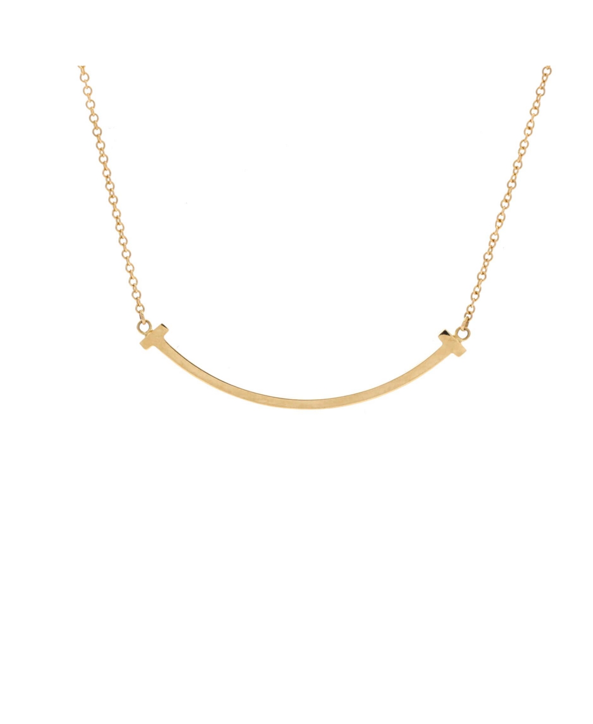 Click here for Pre-Owned Tiffany & Co T Smile Pendant Necklace -... prices