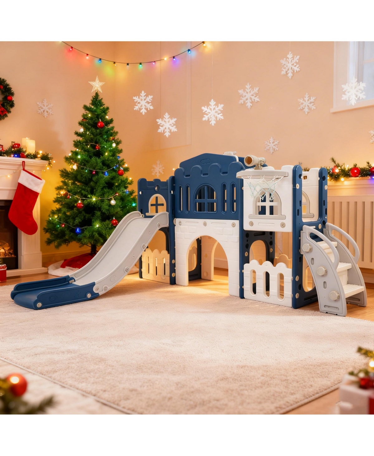 Click here for gaomon 8-In-1 Indoor Playground With Slide:Slide P... prices