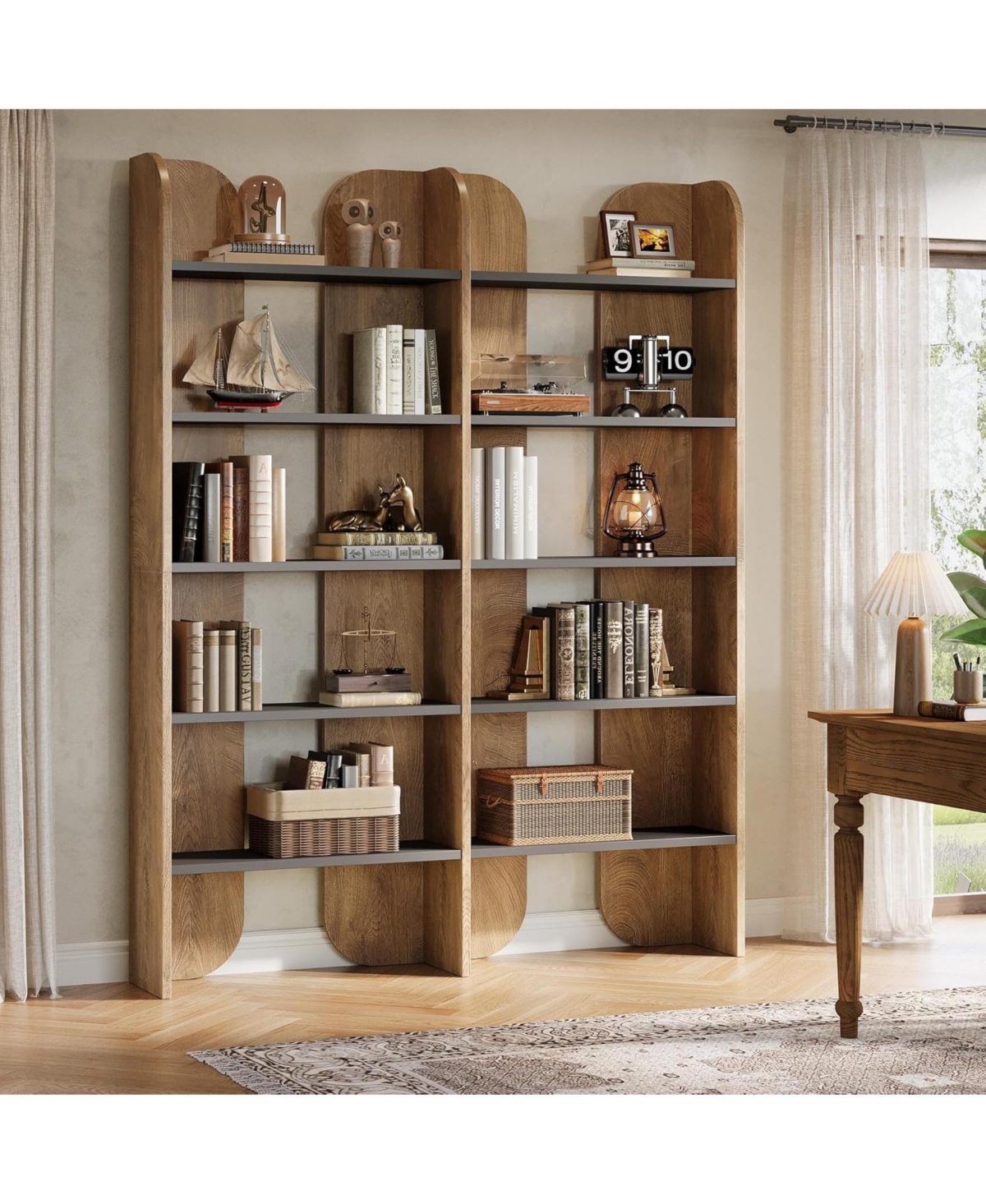 Click here for Tribesigns 5-Tier Farmhouse Bookshelf  70.87-Inch... prices