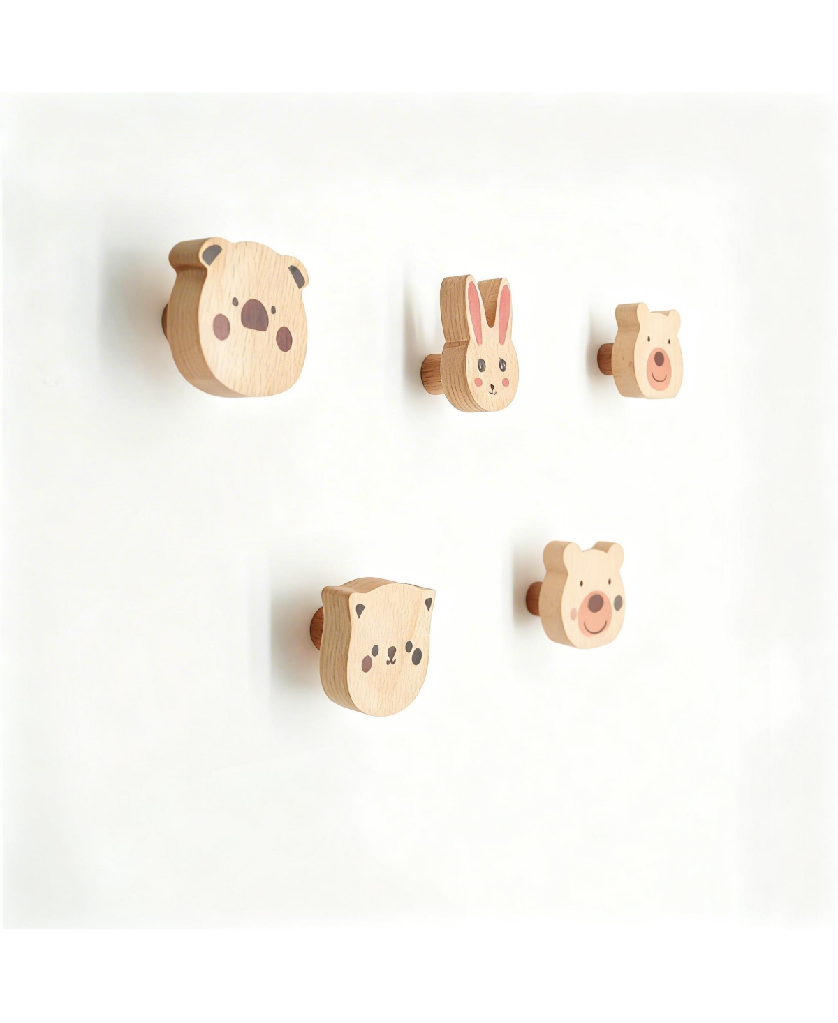 Click here for Yigii 4-Piece Cartoon Animal Wooden Coat Hooks for... prices