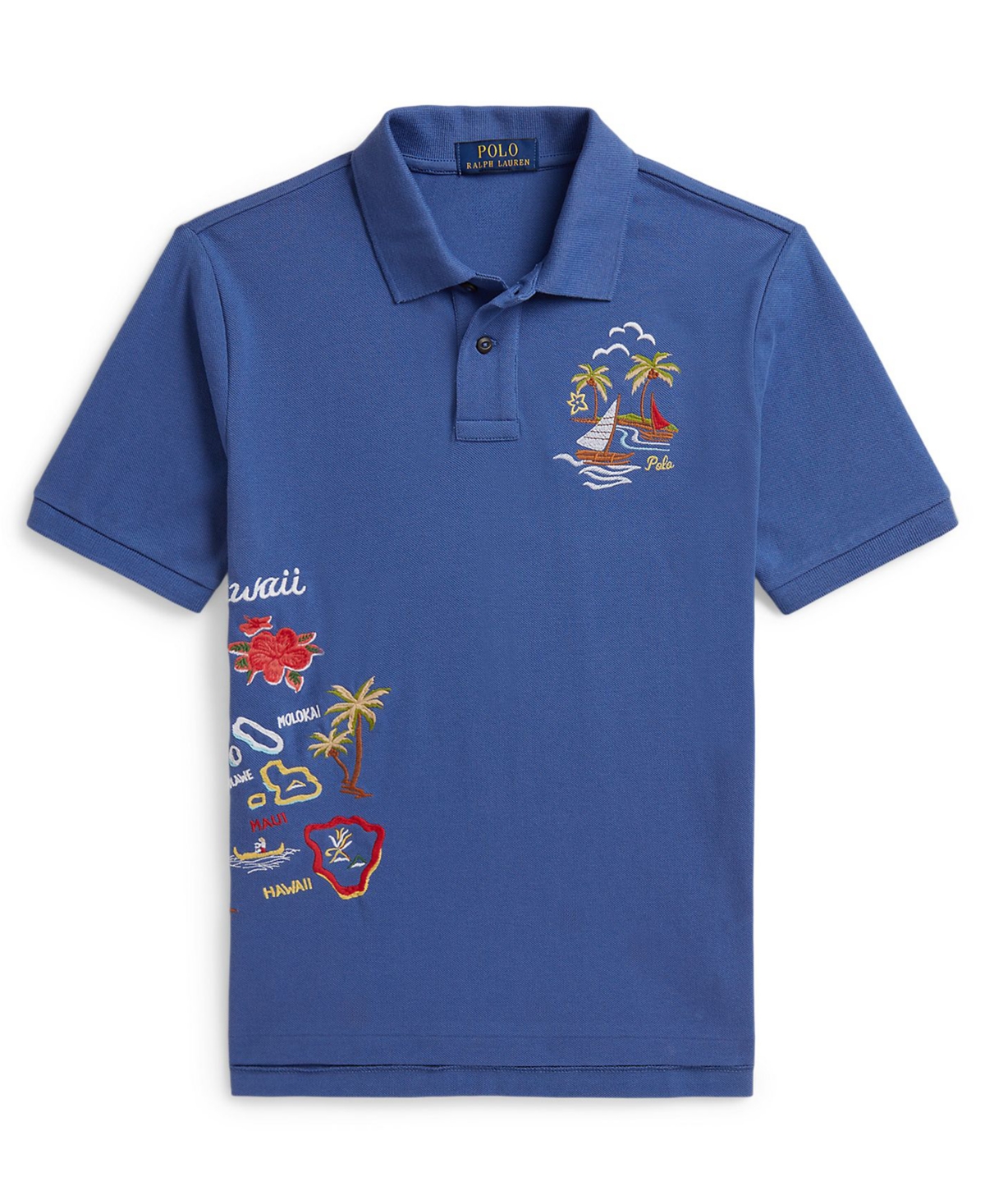 Click here for Polo Ralph Lauren Boys 8-20 Embroidered Cotton Mes... prices