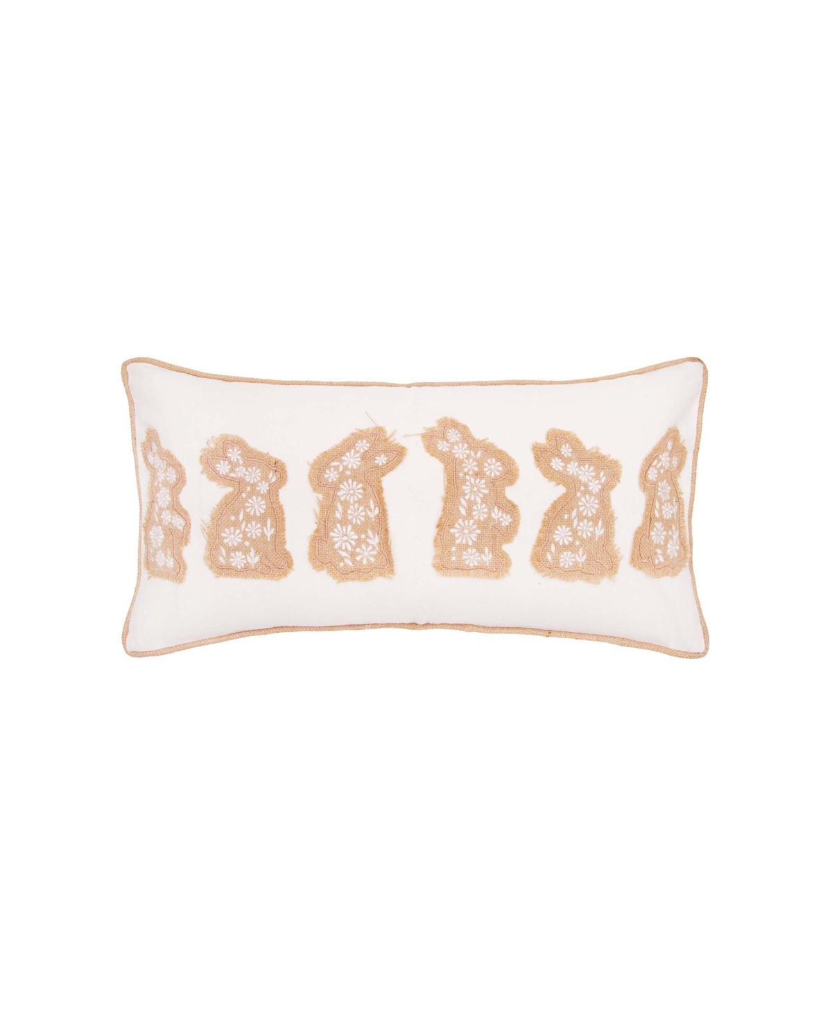 Click here for C&F Home Easter Bunnies in a Row Burlap Embroidere... prices