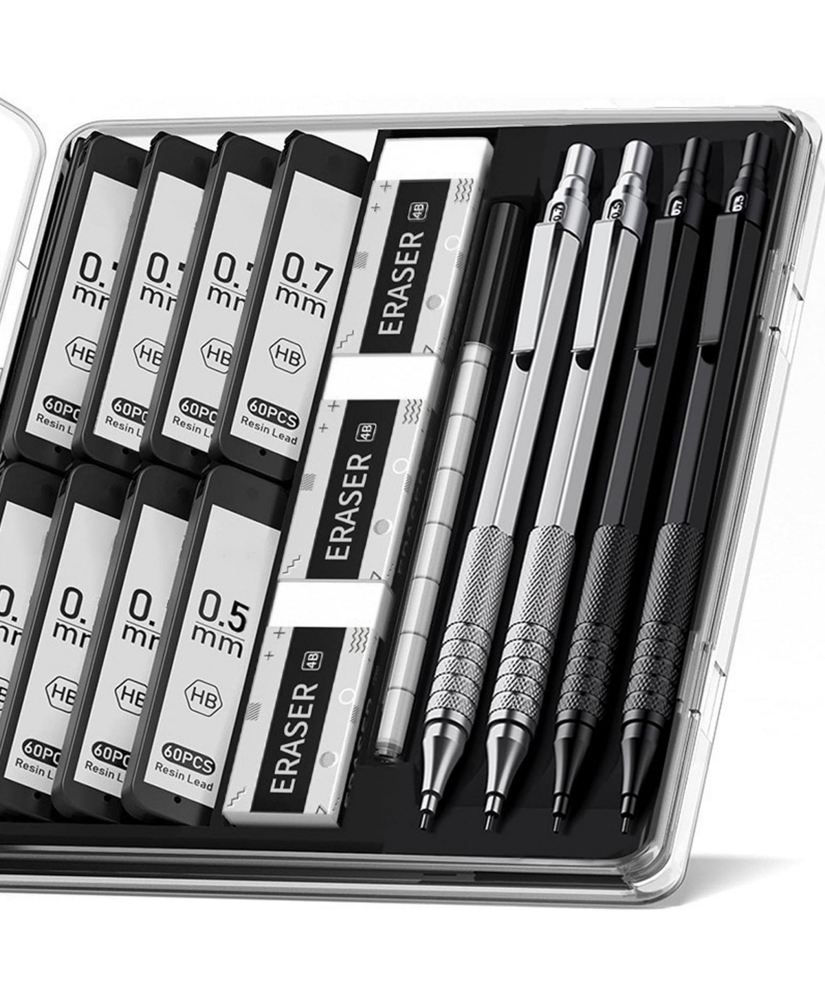 Click here for Htutwoo Metal Mechanical Pencil Set - 0.5mm & 0.7... prices
