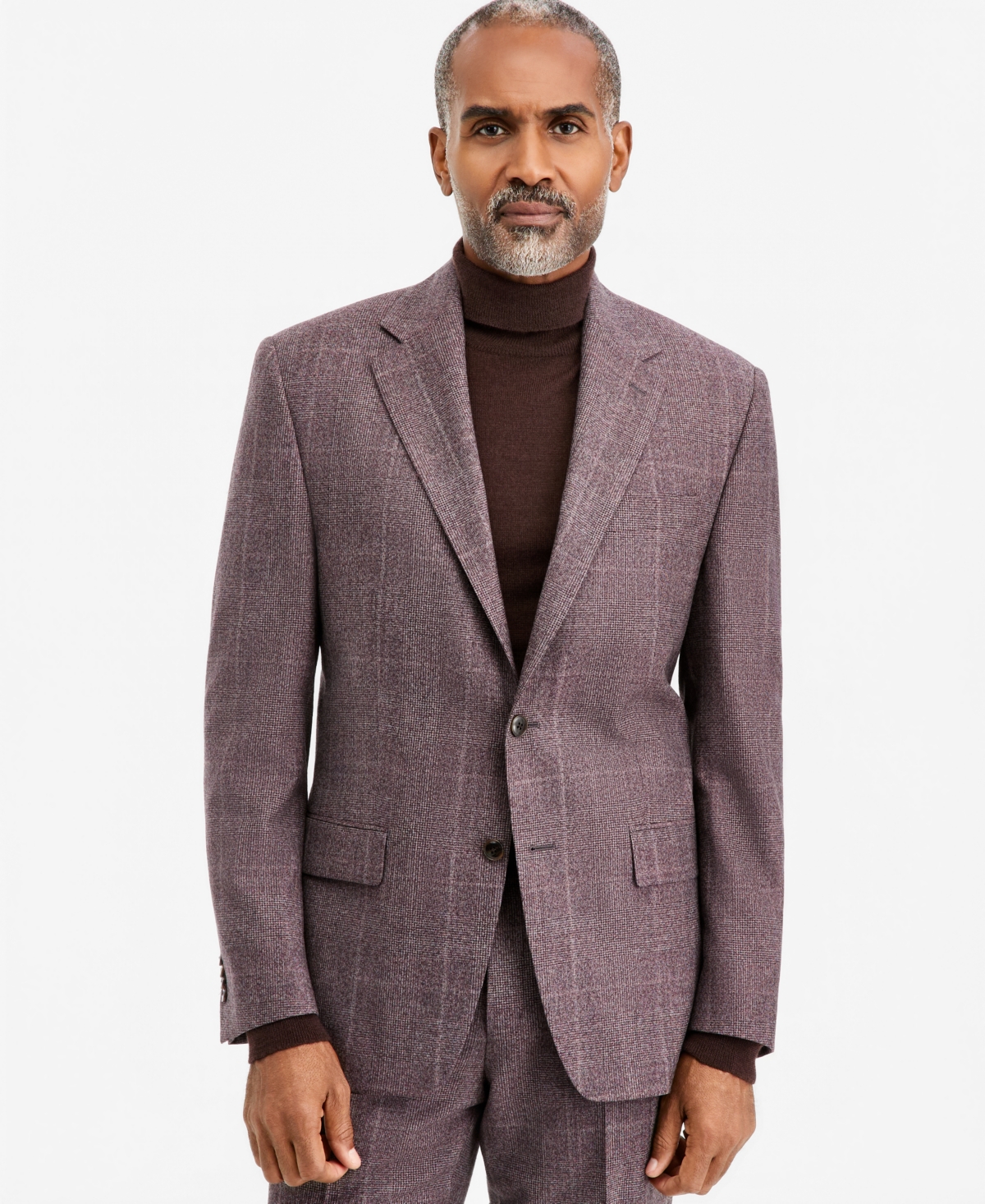 Click here for Michael Kors Mens Classic-Fit Wool-Blend Stretch P... prices
