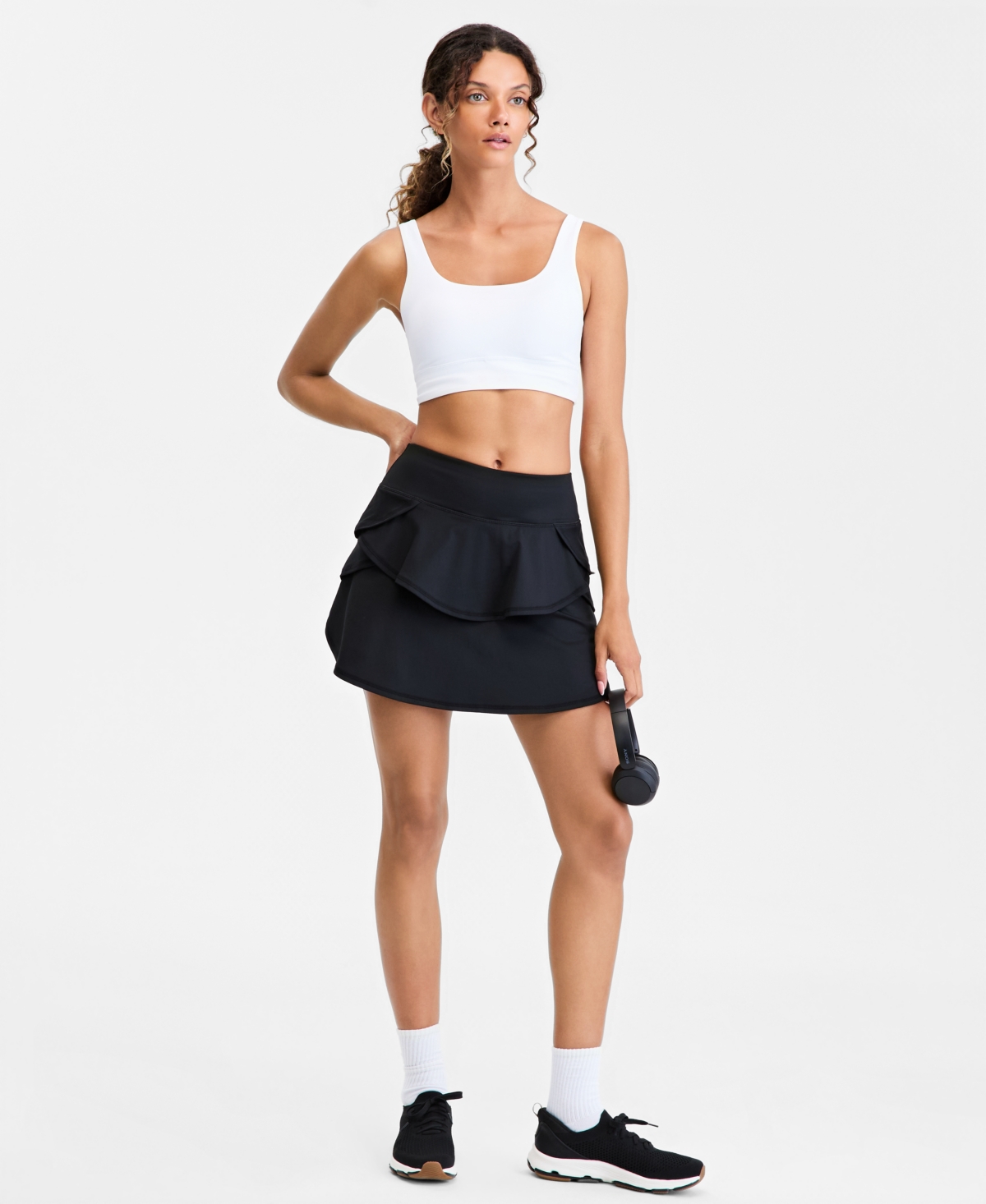 Click here for Id Ideology Womens Compression Flounce Skort  Macy... prices