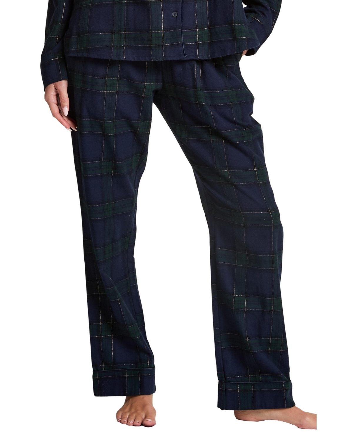 Click here for Hunkemoller Womens Flannel Pyjama Pants - Dark Blu... prices