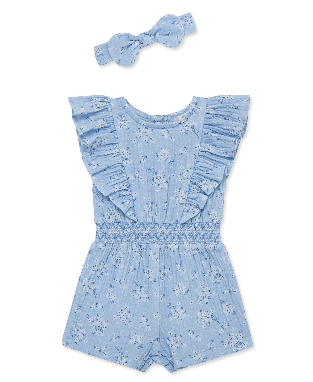 Click here for Little Me Baby Girls Bouquet Romper & Headband  2-... prices