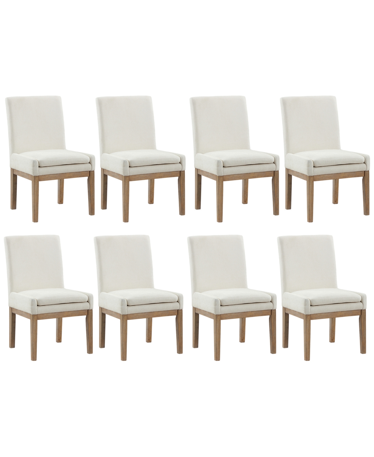 Click here for Macai 8-Pc. Upholstered Side Chair Set - Brown prices