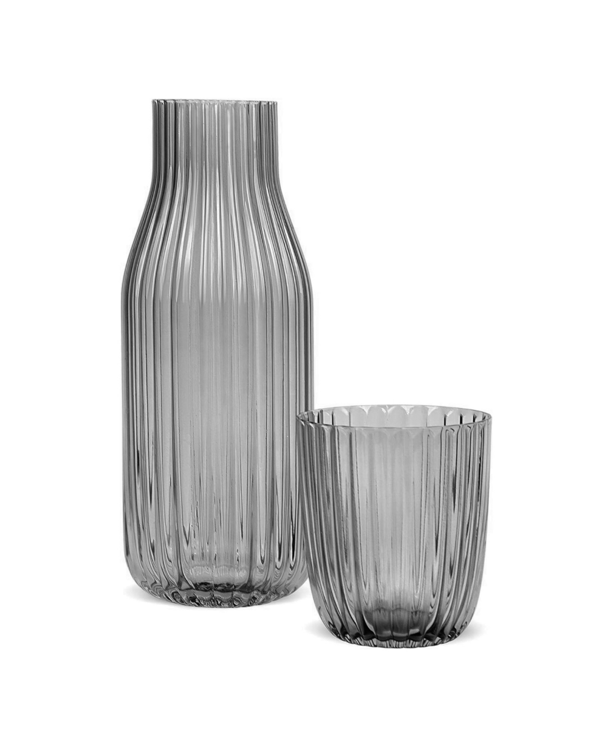 Click here for Jay Imports Ribbed Glass Carafe Set - Green prices