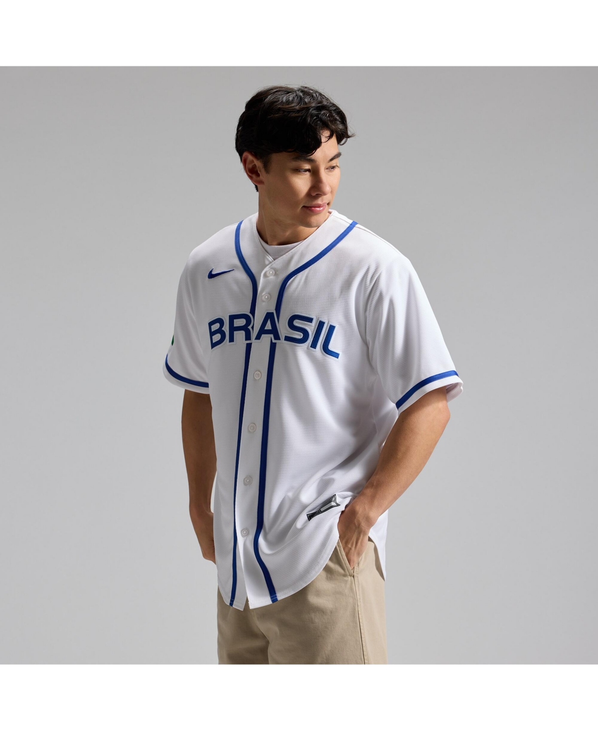Click here for Nike Mens White Brazil Baseball 2026 World Basebal... prices
