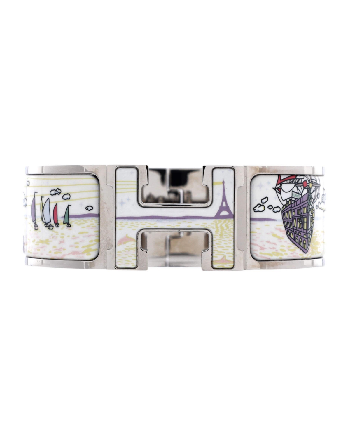 Click here for Pre-Owned HERMES Clic Clac H Bracelet - Enamel prices