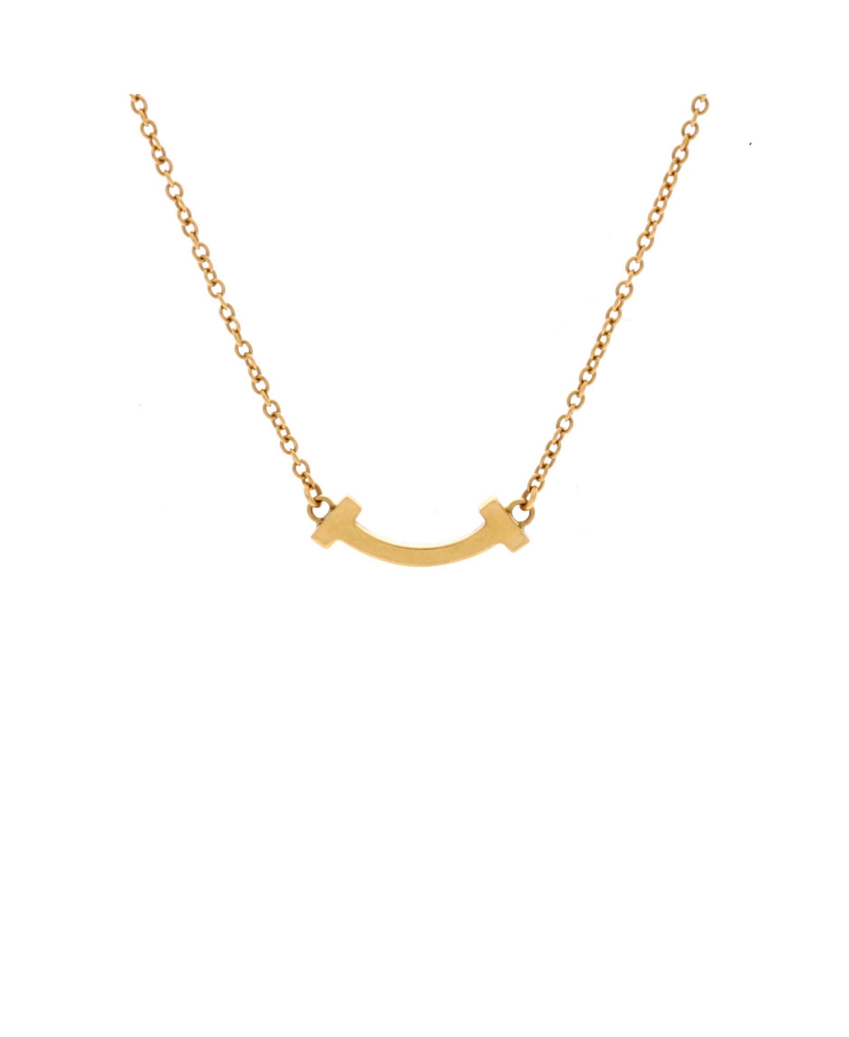 Click here for Pre-Owned Tiffany & Co T Smile Pendant Necklace -... prices