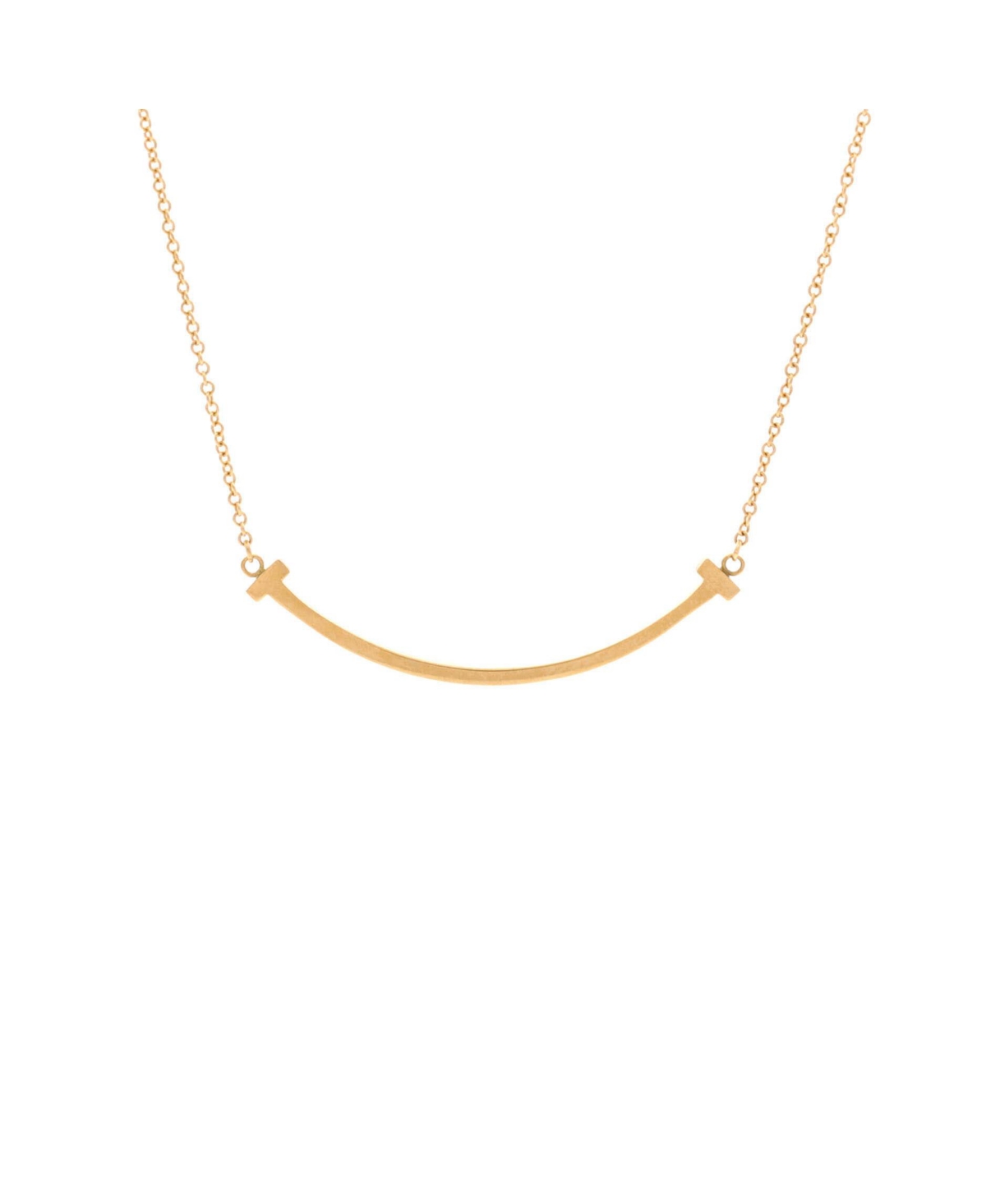 Click here for Pre-Owned Tiffany & Co T Smile Pendant Necklace -... prices