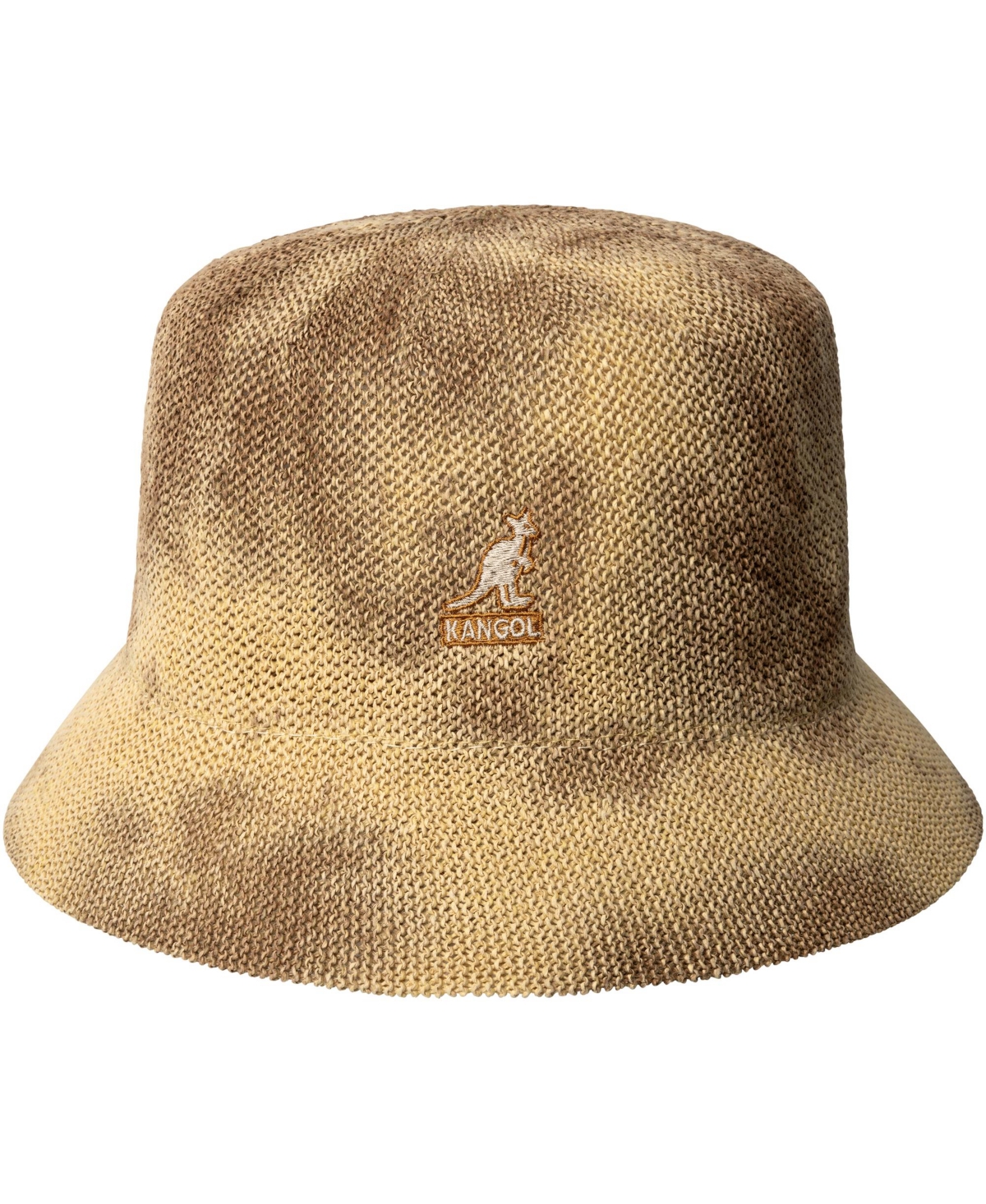 Click here for Kangol Tie-Dye Knit Bucket Hat - Tan/natural prices