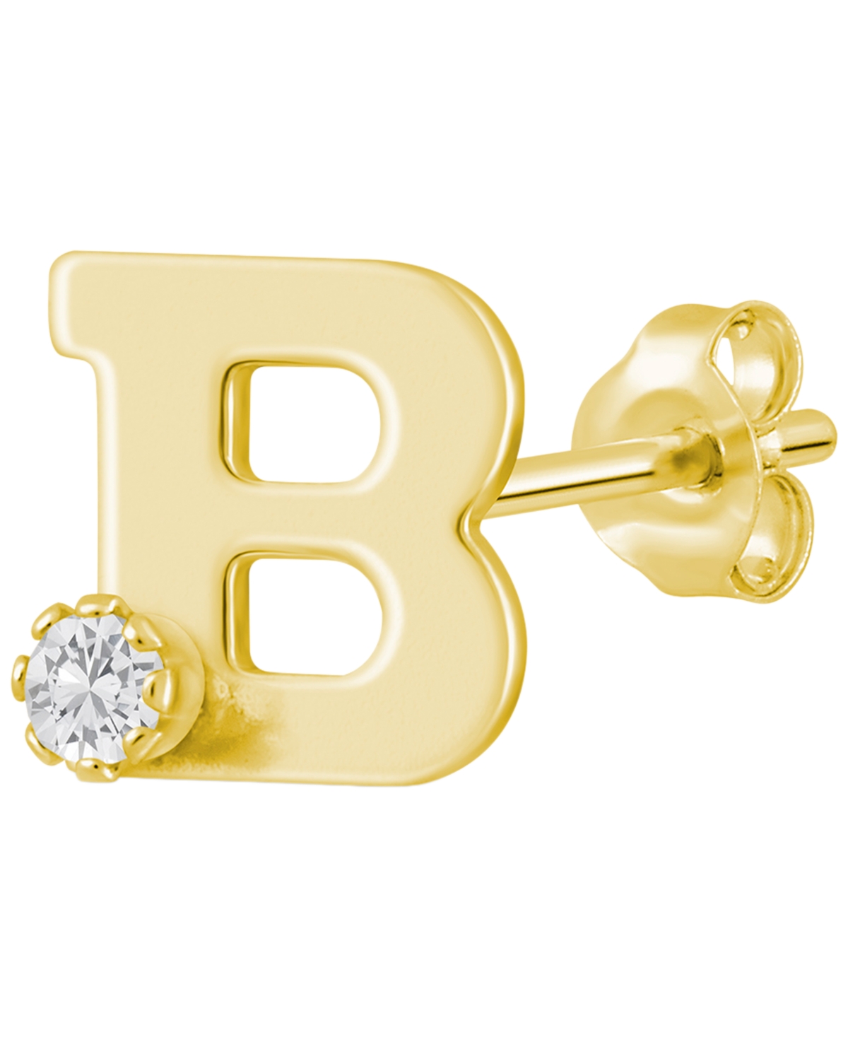 Click here for Macys White Topaz Stud Earrings in 14k Yellow Gold... prices