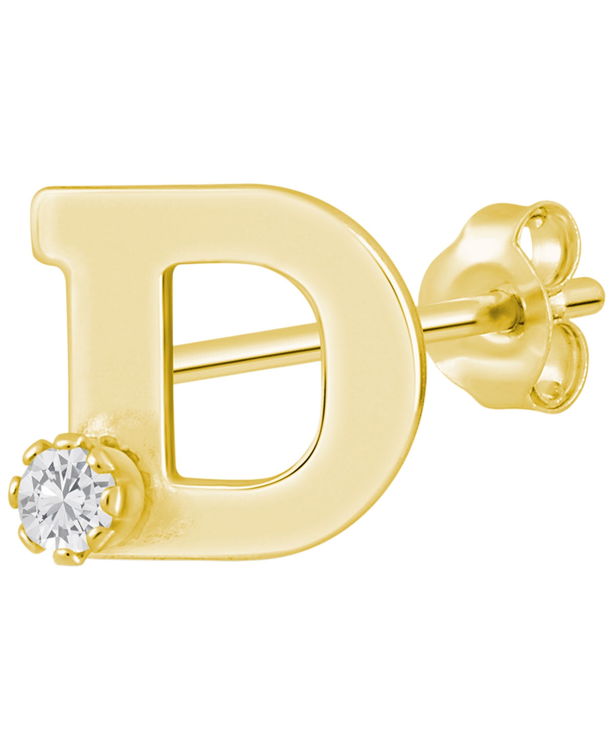 Click here for Macys White Topaz Stud Earrings in 14k Yellow Gold... prices