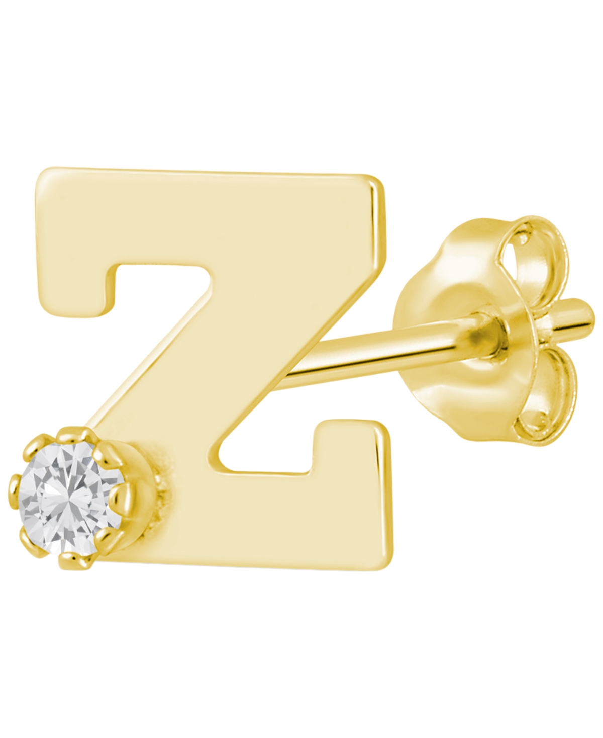 Click here for Macys White Topaz Stud Earrings in 14k Yellow Gold... prices
