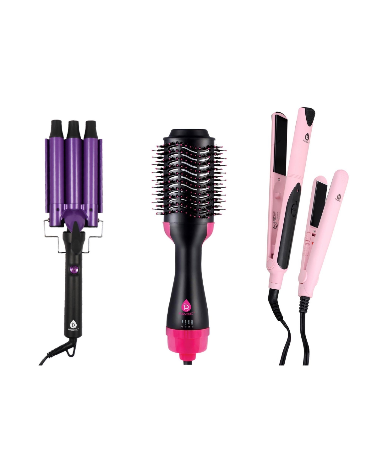 Click here for Pursonic Professional Hair Styling Trio: Triple Ba... prices
