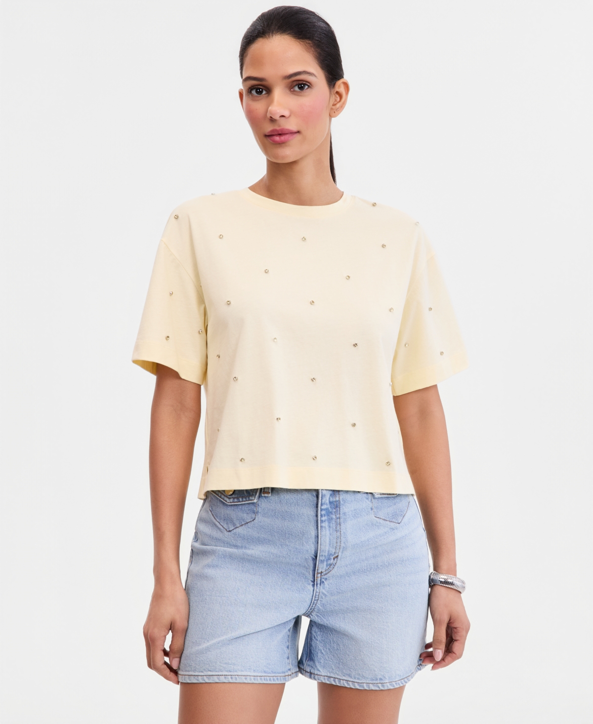 Click here for I.n.c. International Concepts Womens Embellished T... prices