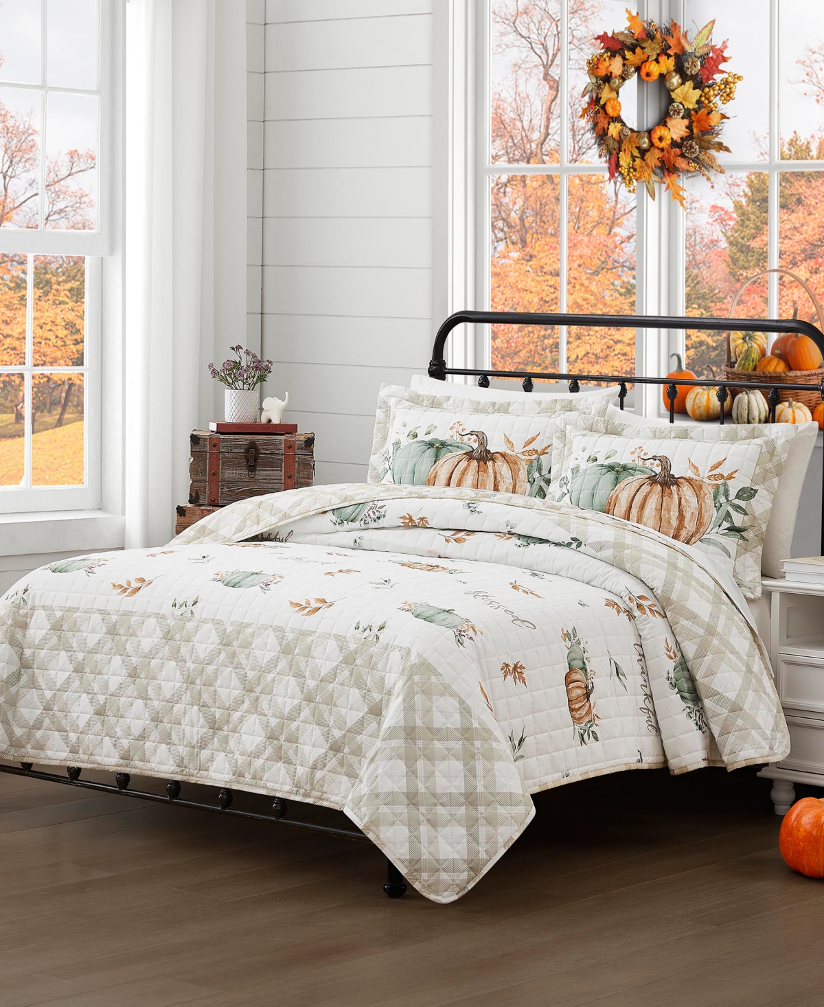 Click here for Avanti Grateful Patch Reversible 2-Pc. Quilt Set... prices
