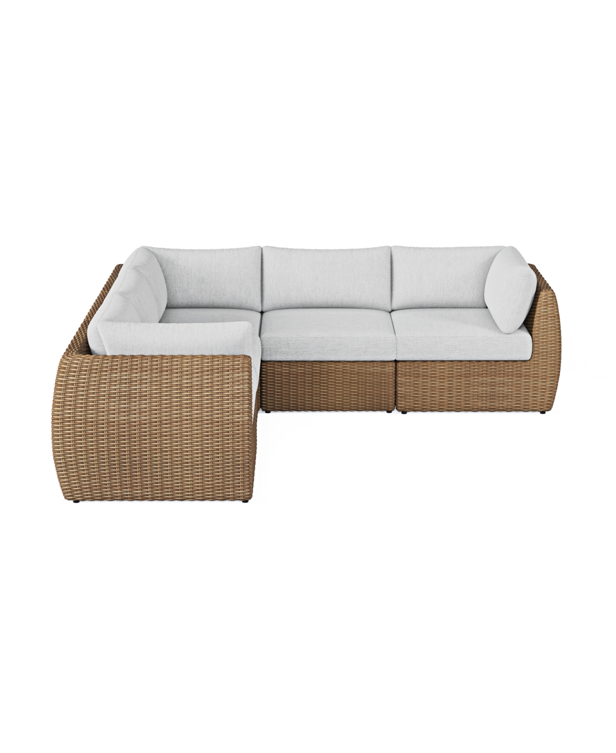 Click here for Sculptura 5-Pc. Outdoor Sectional Sofa Set - Brown... prices