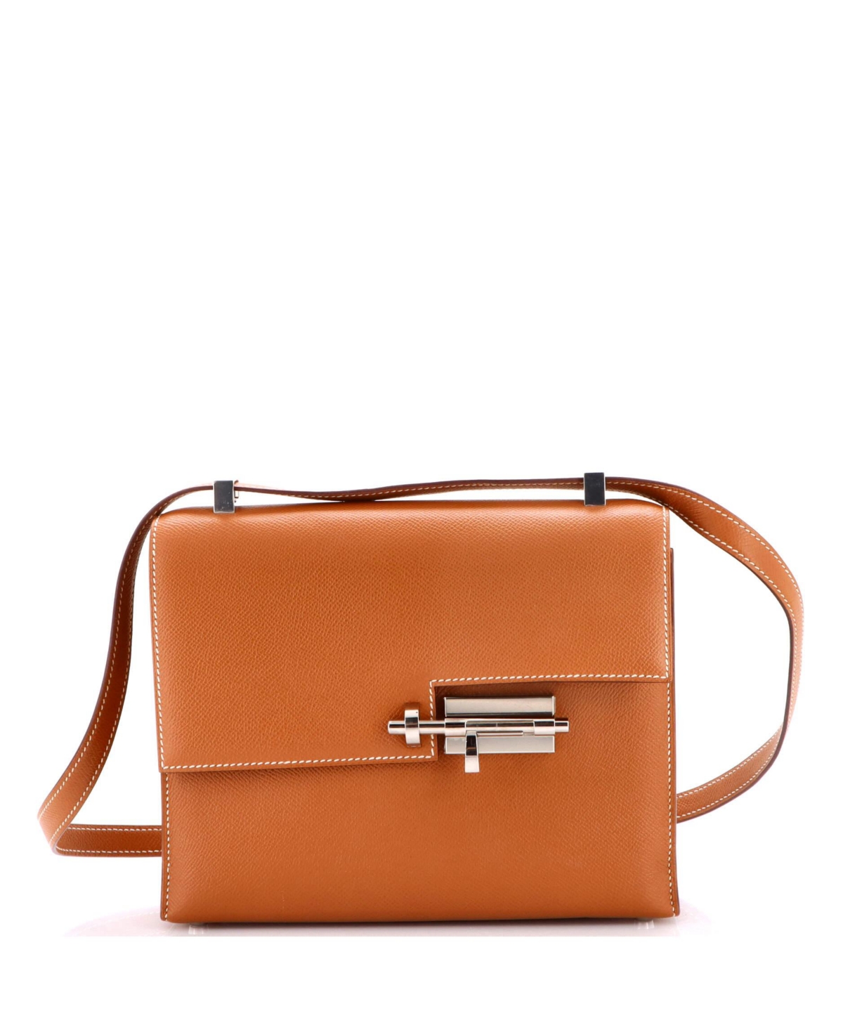 Click here for Pre-Owned HERMES 21 Verrou Bag Epsom - Brown prices