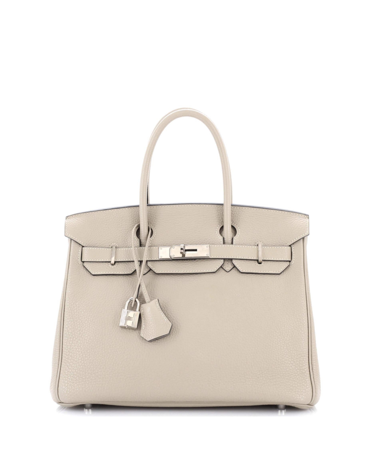 Click here for Pre-Owned HERMES Birkin 30 Handbag Grey Togo with... prices