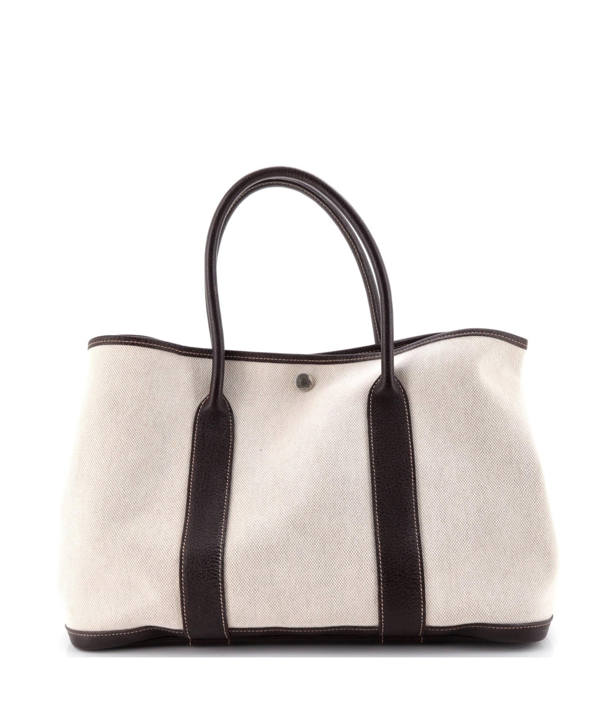 Click here for Pre-Owned HERMES 36 Garden Party Tote Toile and Le... prices