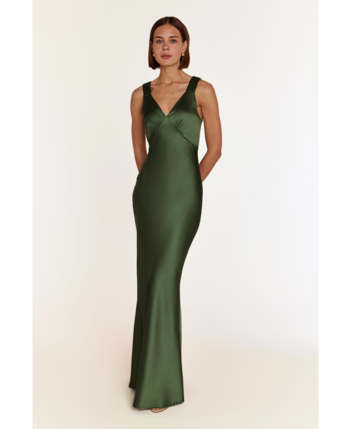 Click here for Rewritten Womens Amelia Dress - Olive green prices