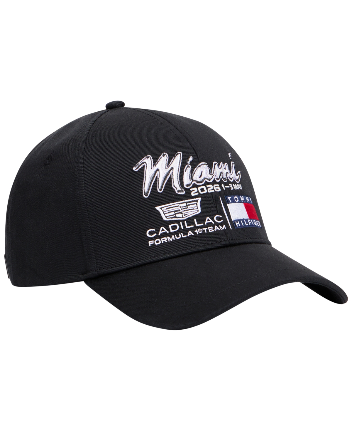 Click here for Tommy Hilfiger Mens Miami Logo Baseball Cap - Blac... prices