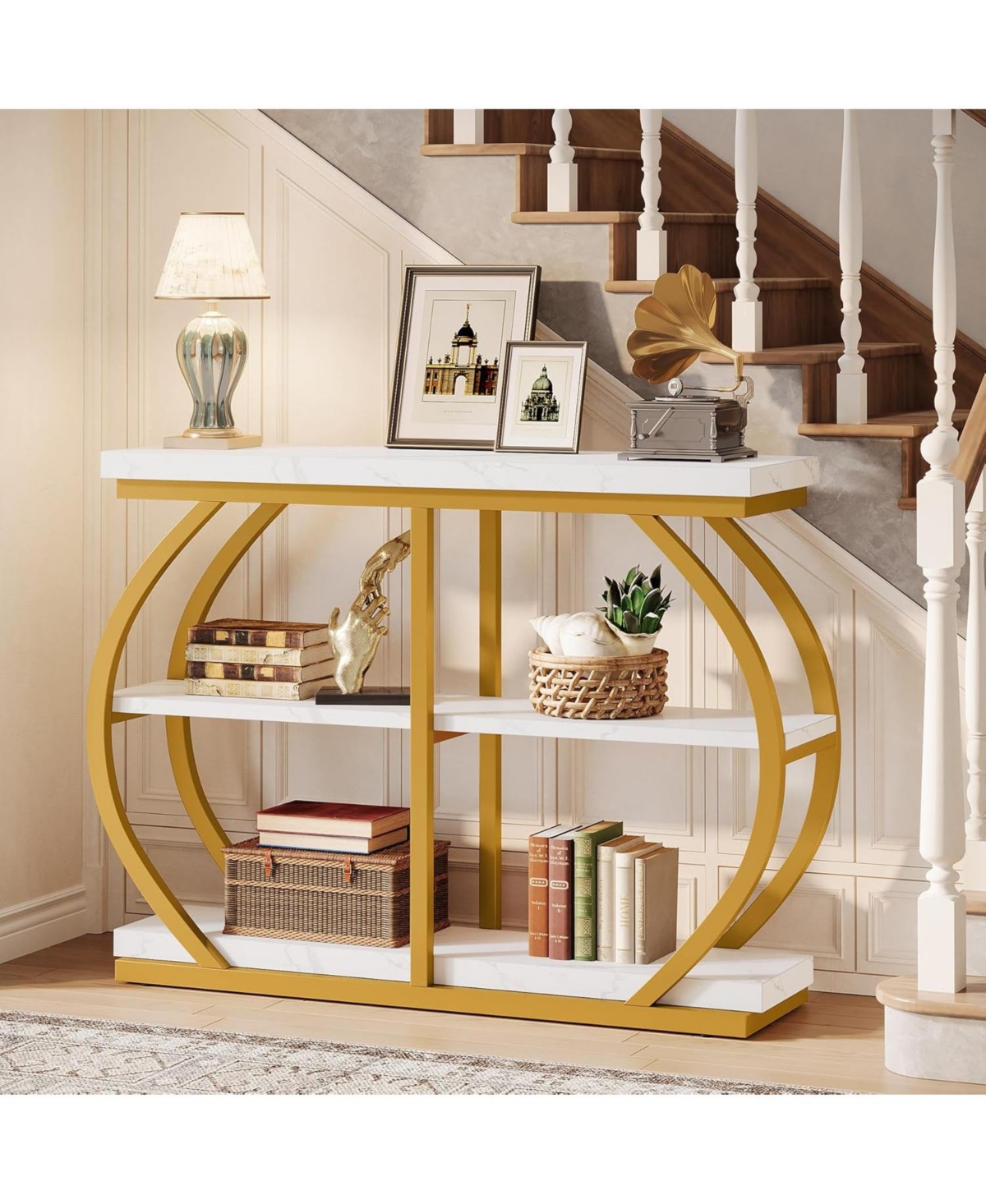 Click here for Tribesigns 41.3" Console Table  Industrial 3-... prices