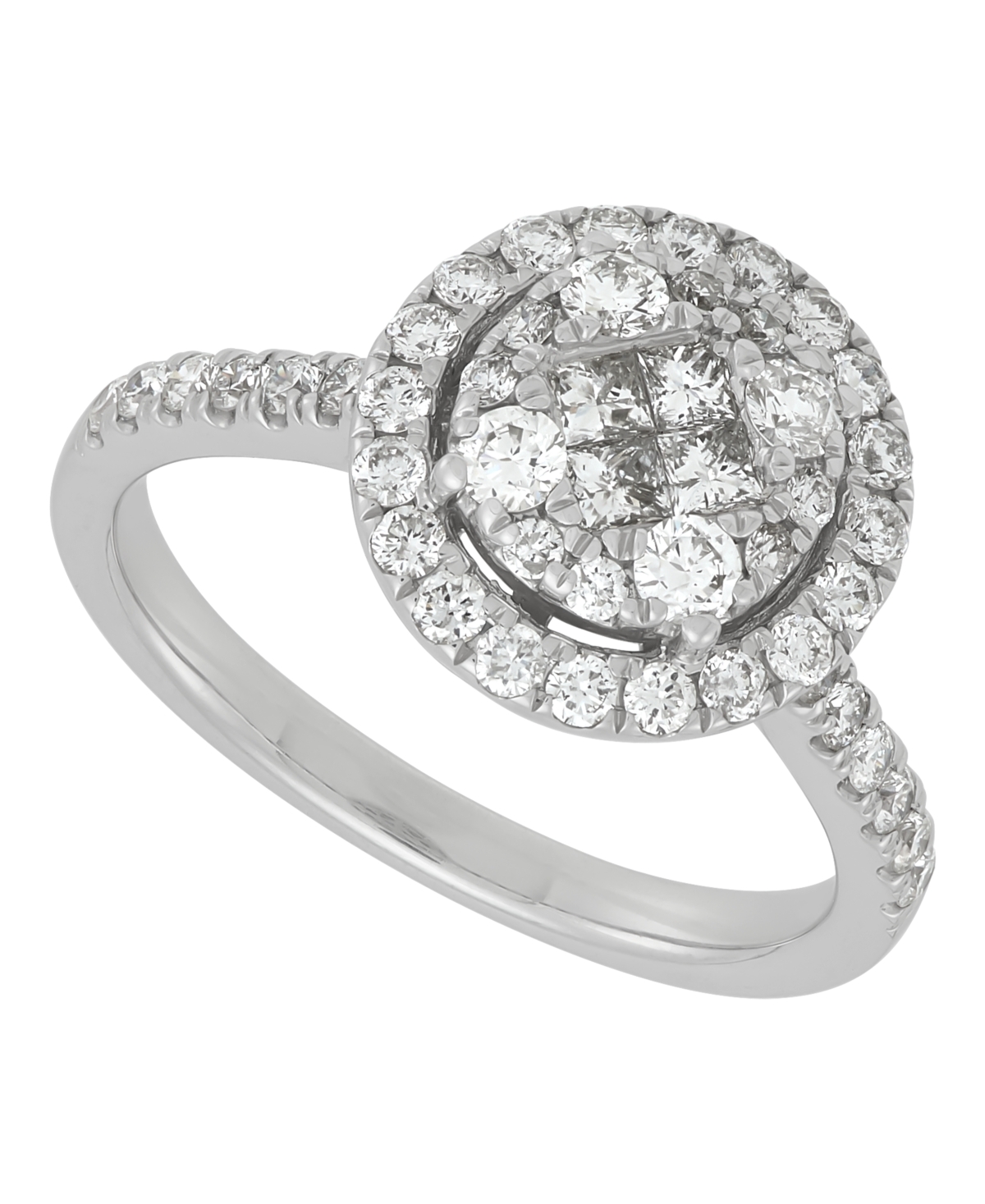 Click here for Macys Diamond Cluster Engagement Ring (1 ct. t.w.)... prices