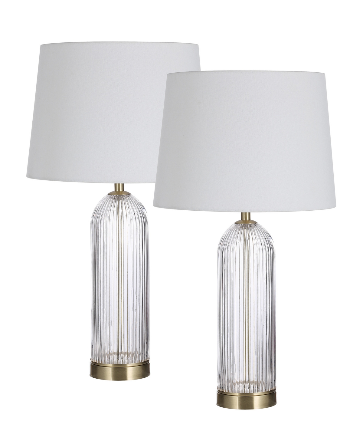 Click here for Ren Wil Ocala Glass Table Lamp  Set of 2 - White prices