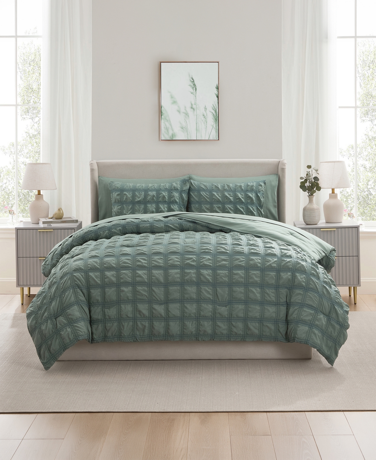 Click here for Nestl Luxury Soft Seersucker Design 7-Pc. Comforte... prices