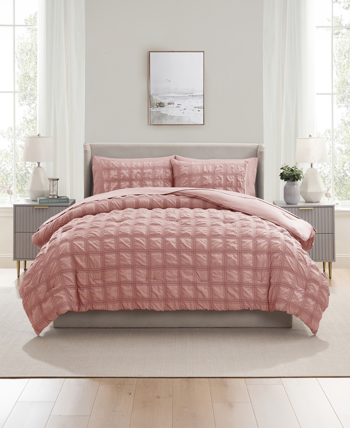 Click here for Nestl Luxury Soft Seersucker Design 7-Pc. Comforte... prices