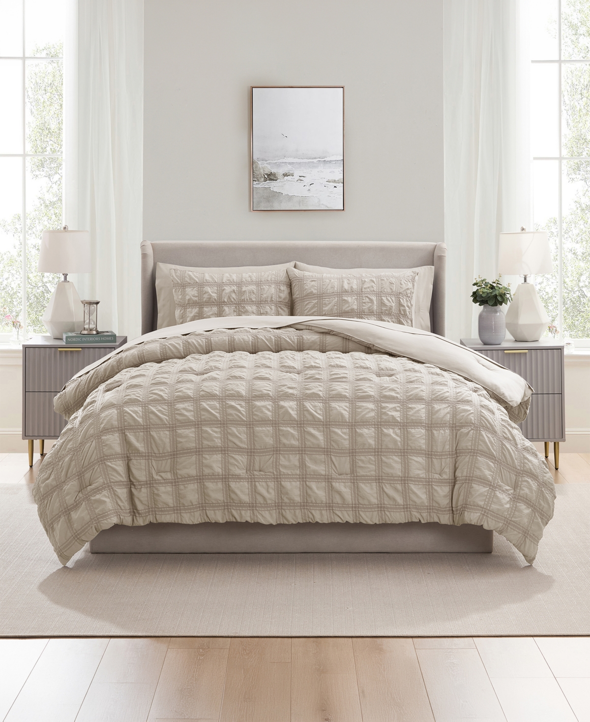 Click here for Nestl Luxury Soft Seersucker Design 7-Pc. Comforte... prices