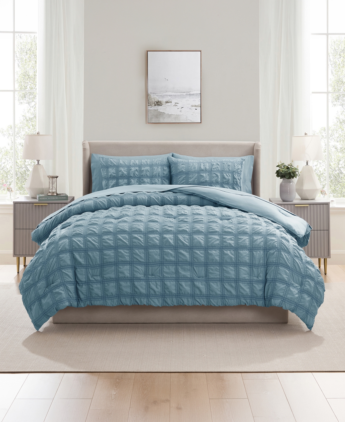 Click here for Nestl Luxury Soft Seersucker Design 7-Pc. Comforte... prices