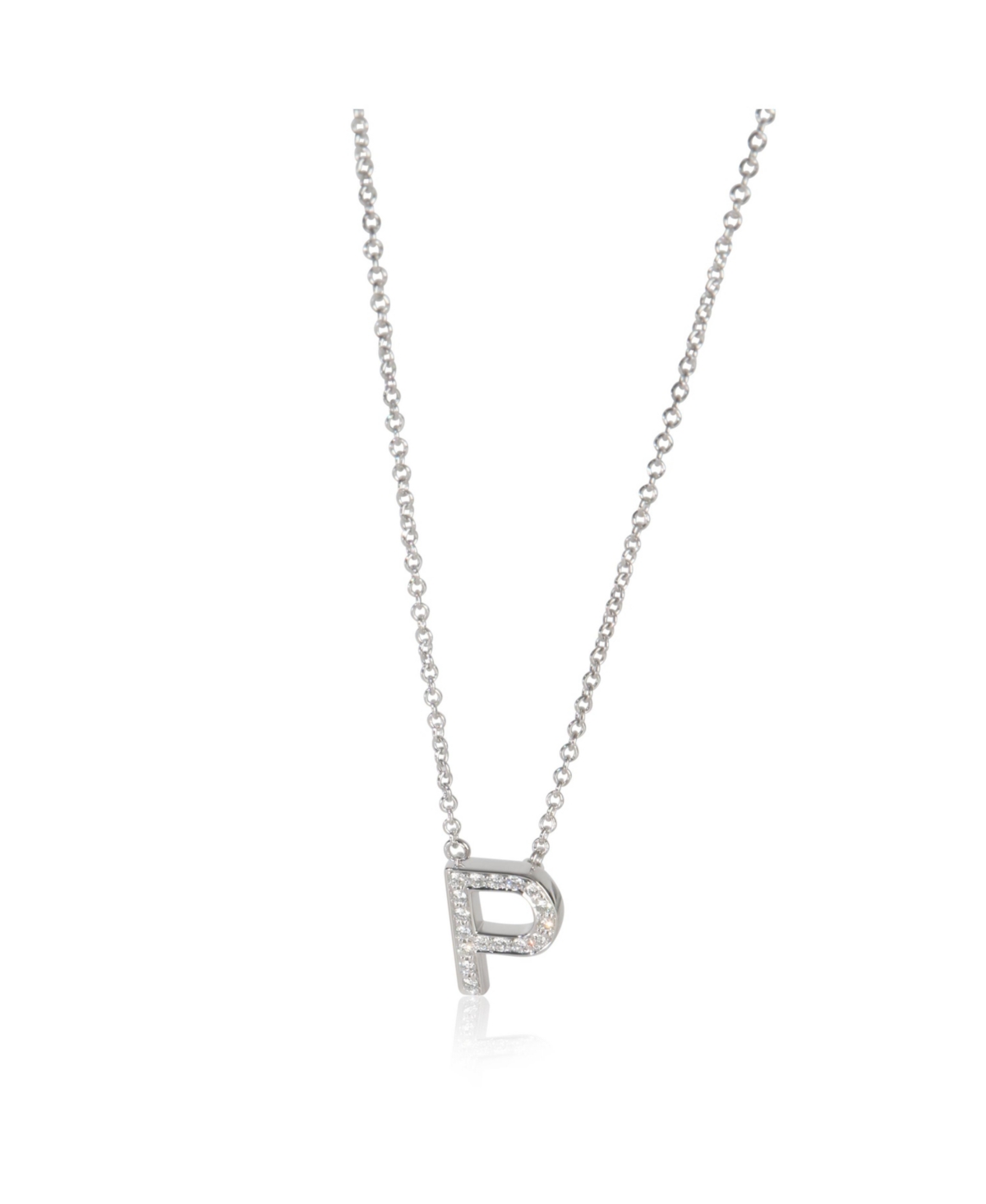 Click here for Pre-Owned Tiffany & Co Sterling Silver Diamond Ini... prices